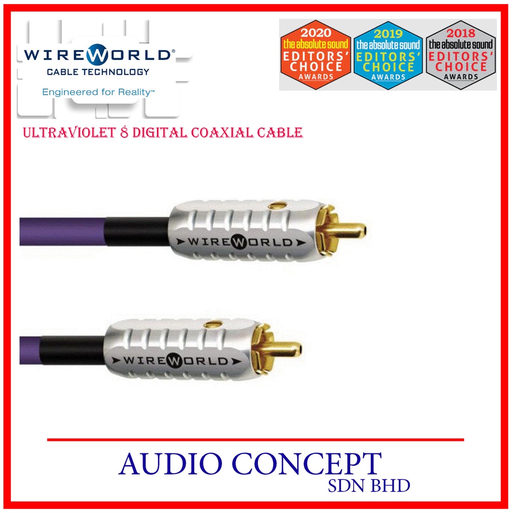 WireWorld Ultraviolet 8 Digital Coaxial Cable (1.0 /1.5 Meter) | Shopee ...
