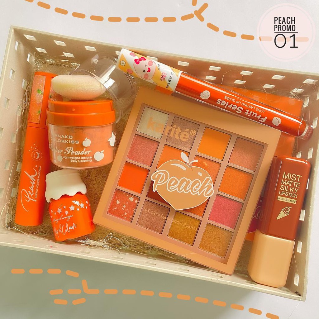 🌸 SET MEKAP PEACH BAJET BERBALOI 🌸 | Shopee Malaysia