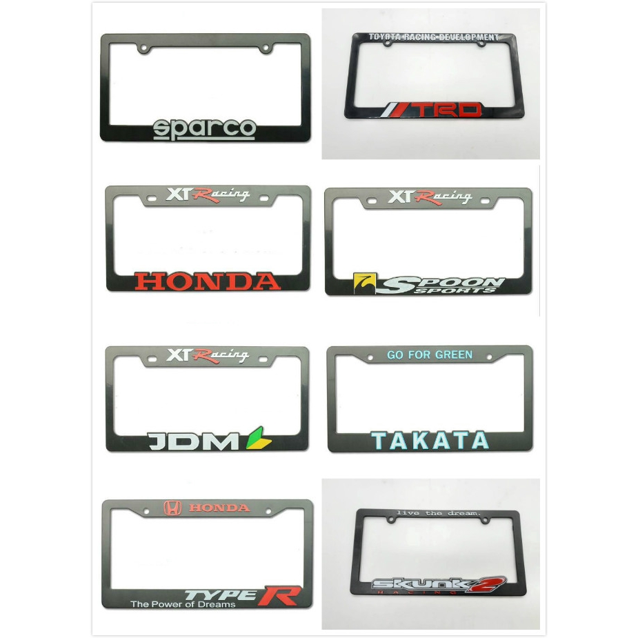 TRD/EPARSO/JDM/HONDA/TAKATA U 3D plate cover ralliart greddy Car Number ...
