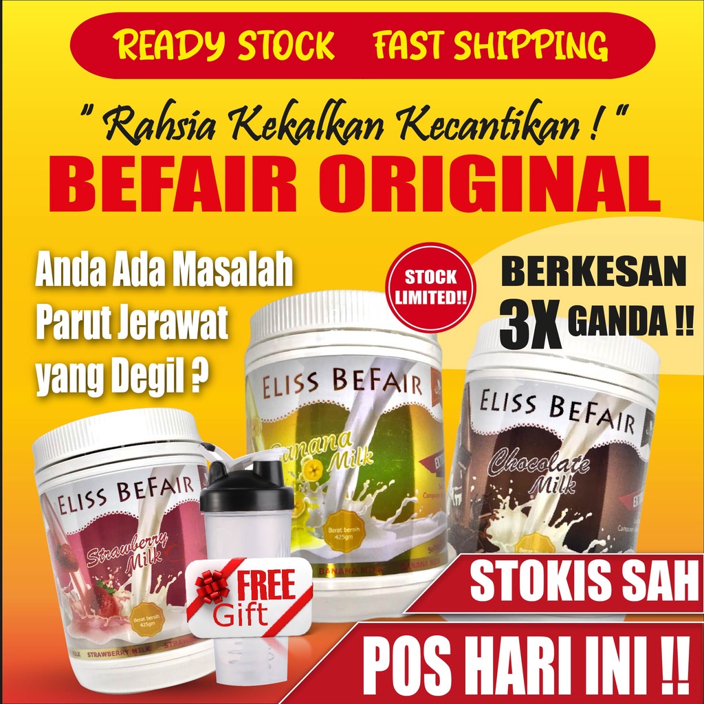 befair, befair eliss, befair minuman kulit putih gebu, eliss befair ...