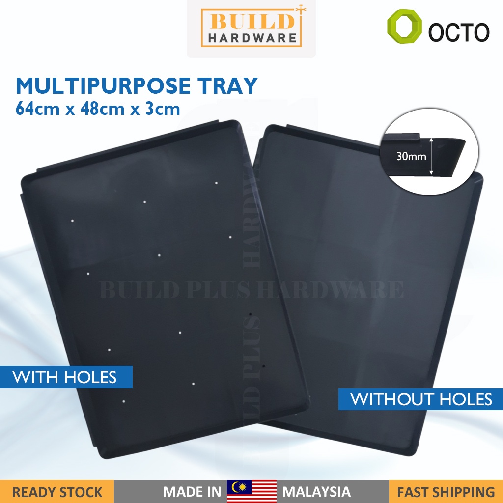 Multi-Purpose Car Boot Tray (64cm x 48cm x 3cm) OCTO Plastic Wet Dry ...