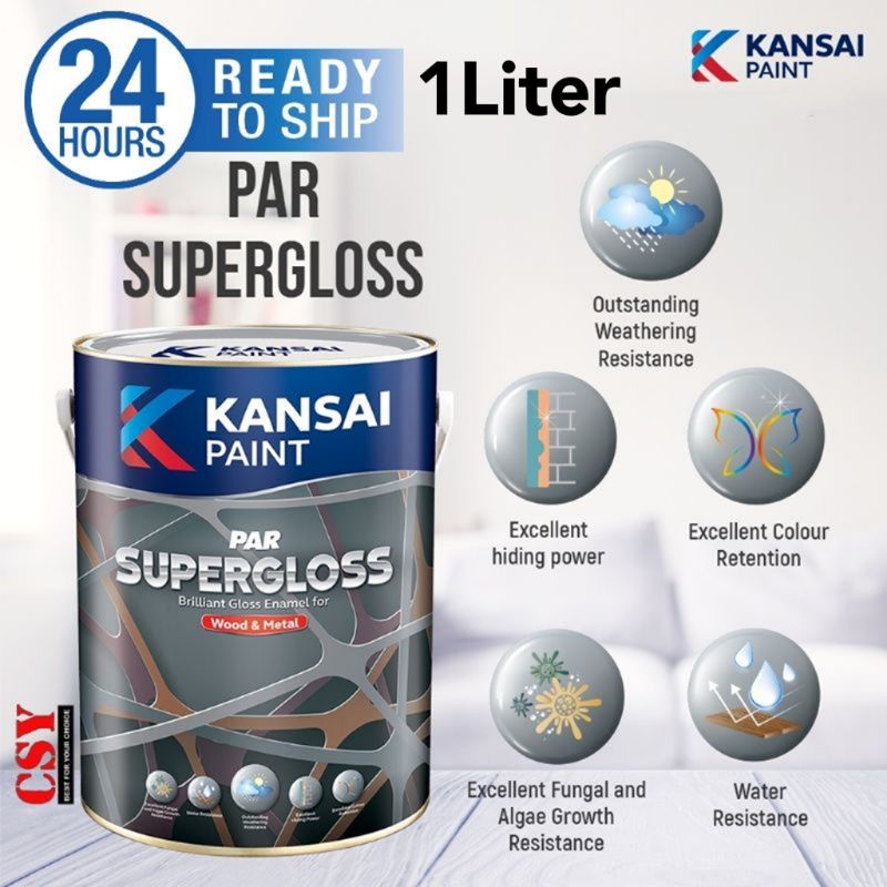 KANSAI PAINT PAR Supergloss 1 Liter | Shopee Malaysia