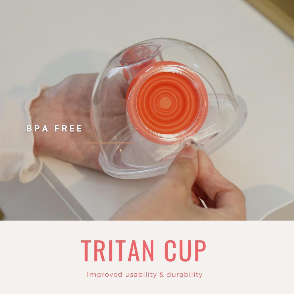 Imani Gen 2 Handsfree Milk Collection Clear ESSTEN Cup Set (Tritan Cup ...