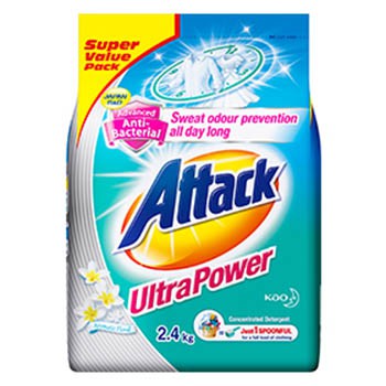 Kao Attack Detergent Powder Ultra Power (2.4kg) | Shopee Malaysia