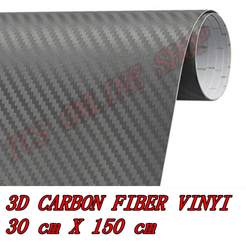 3D Carbon Fiber Decal Vinyl Film Wrap Roll Adhesive Car Sticker Sheet ...