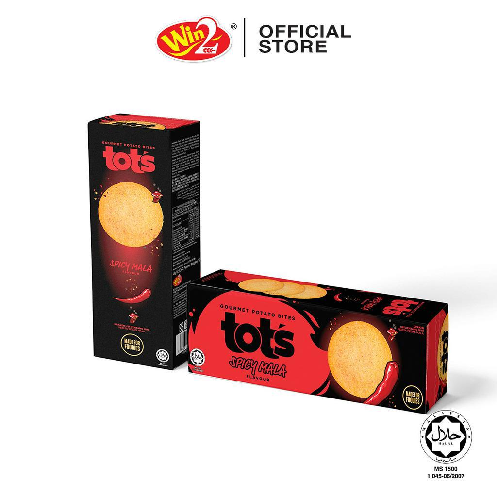 Win2 - Tot's Gourmet Potato Bites 80G / Win2 - KRAKER UBI KENTANG MINI ...