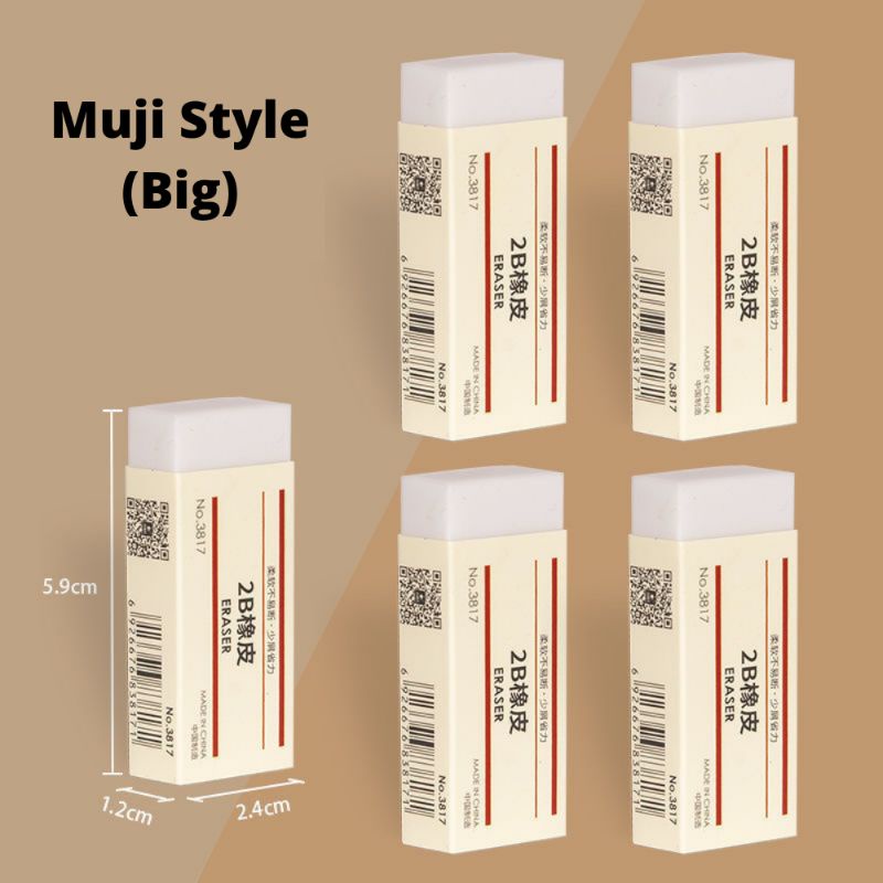MUJI Style Dust Free Eraser Rubber Pemadam School Student | Shopee Malaysia