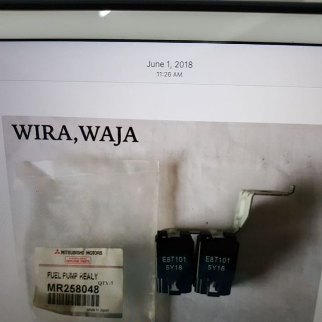 💯PROTON WIRA,WAJA,SATRIA FUEL PUMP RELAY (1SET 2PCS) (E8T101) | Shopee ...