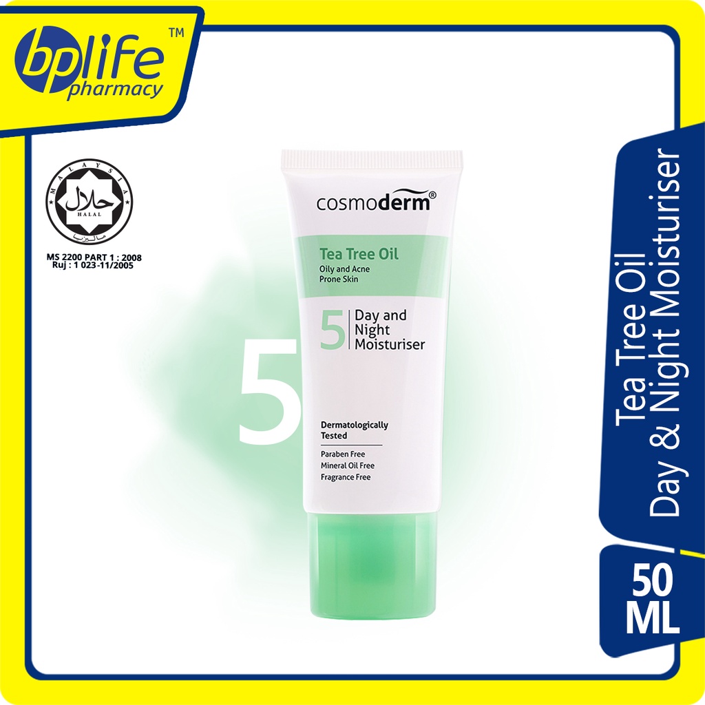 Cosmoderm Tea Tree Oil Day & Night Moisturiser 50ml | Shopee Malaysia