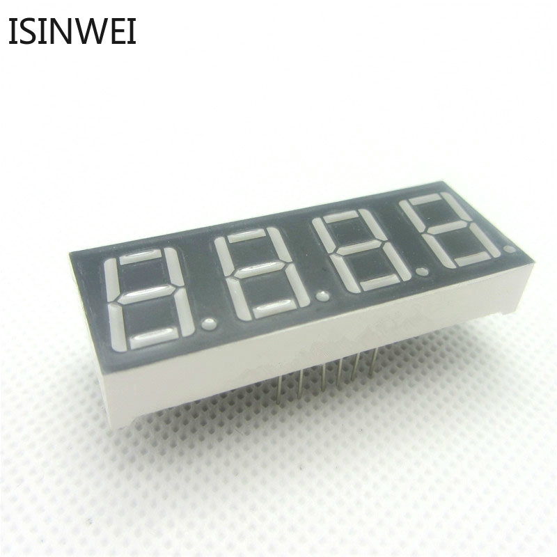 4bit 4 bit Common Cathode Digital Tube 0.56" 0.56inch Red LED Digit 7 ...