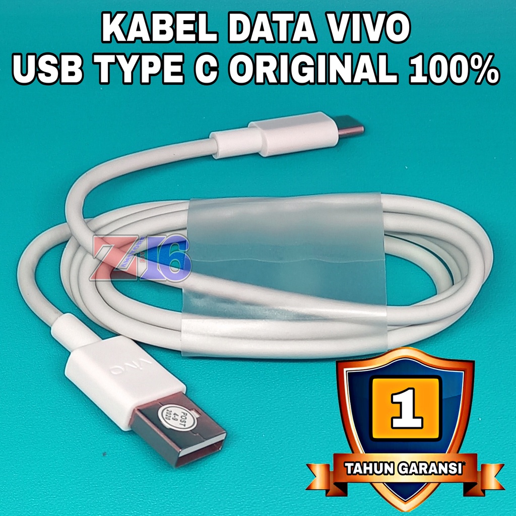 Vivo Z1X Usb type C fast Charging Data cable Original 100% white white ...