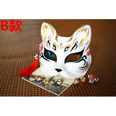 [100% Hand-painted] Painted fox mask_22(Mask fox_cosplay) | Shopee Malaysia