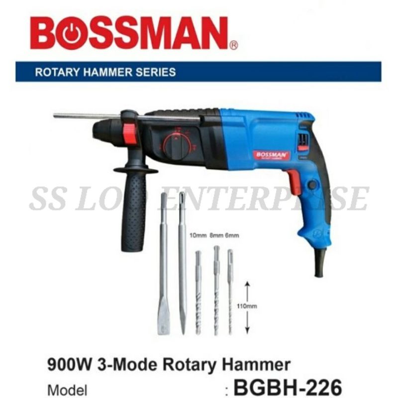 BOSSMAN BGBH-226 3-Mode Rotary Hammer 900W Rotary Hammer 3 Mode ...
