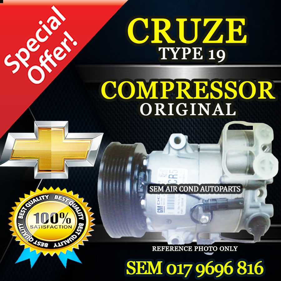 CHEVROLET CRUZE TYPE 19 ORIGINAL COMPRESSOR/ KOMPRESOR (CAR AIRCOND ...