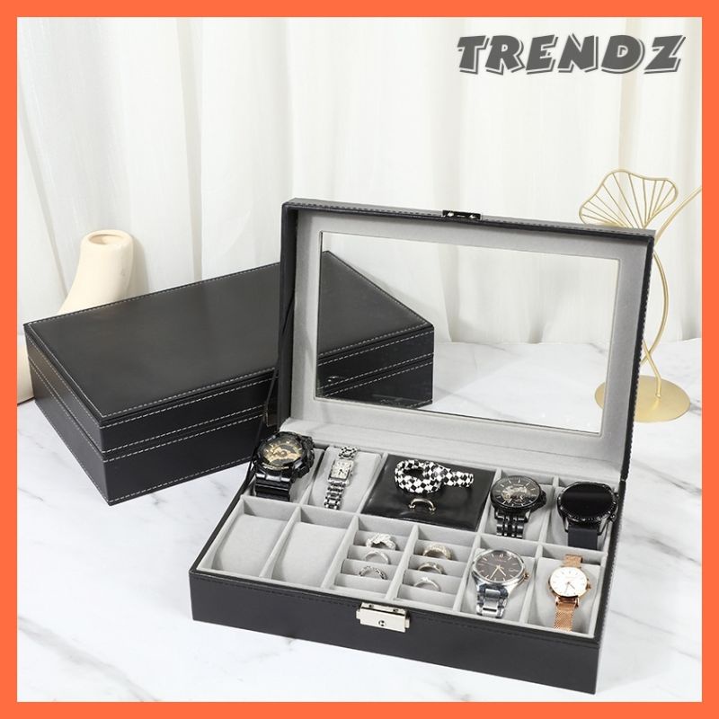 Watch And Jewelry storage box /8slot + 2 Slot Watch Box Display with ...