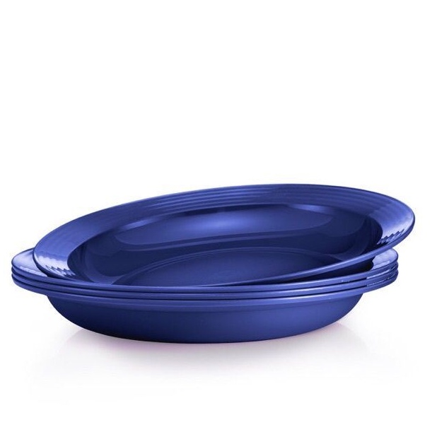 Tupperware deep plate assorted color (4pcs) | Shopee Malaysia