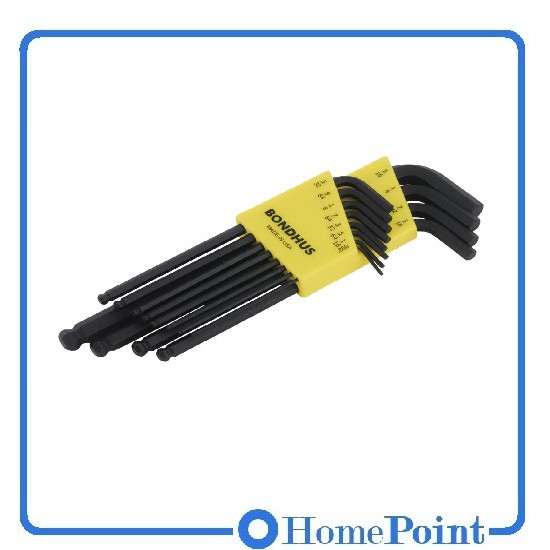 BONDHUS 12PCS BALL END POINT ALLEN-KEY 10936-BLX12 [MADE IN USA] [100% ...