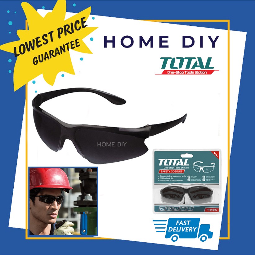 TOTAL Safety Goggles Safety Glasses TSP305 | Shopee Malaysia
