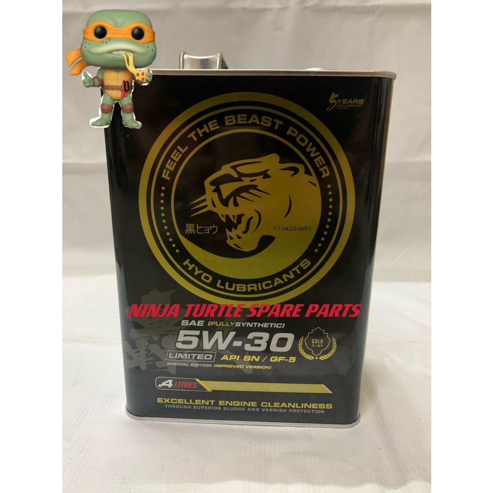 HYO 5W30 SAE (FULLY SYNTHETIC) 5W30 API SP/GF-5 Engine Oil 4LITER ...