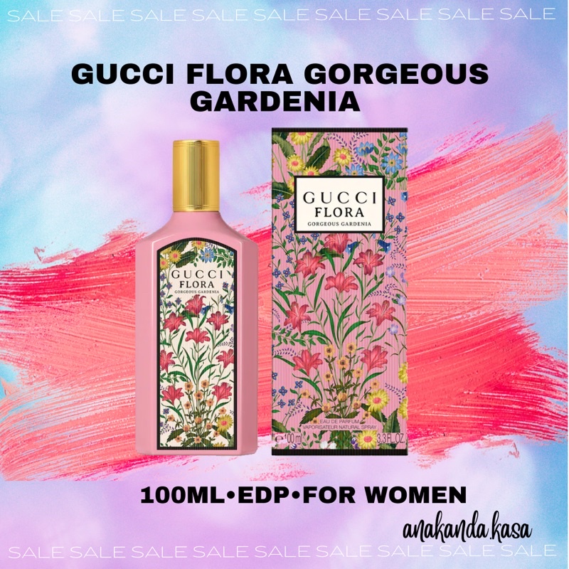 🔥PERFUME AUTHENTIC / ORIGINAL GUCCI FLORA GORGEOUS GARDENIA 🔥 (100ML ...