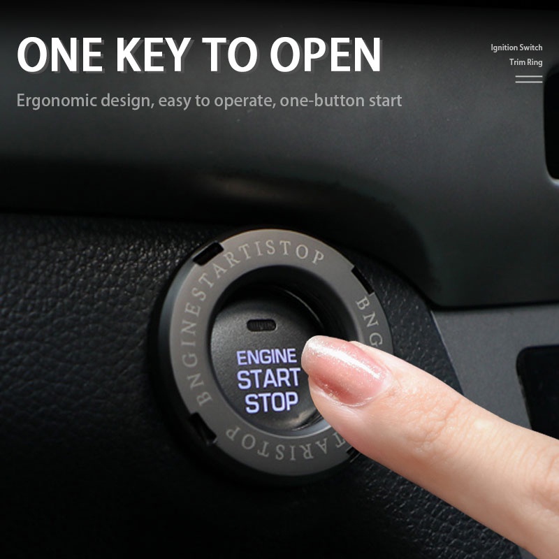 Car Engine Ignition Starter Cover Start Stop Button Cap For Toyota ...