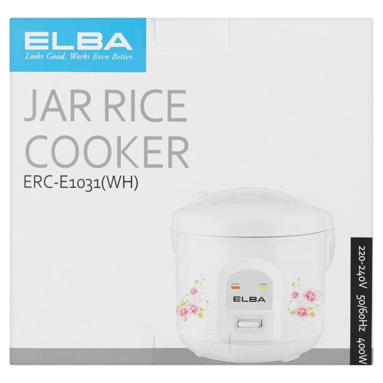 ELBA Jar rice Cooker 1.0L ERC-E1031 (WH) | Shopee Malaysia