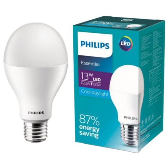 💡100% ORIGINAL💡 PHILIPS Essential LED Bulb 9W 13W E27, Cool Daylight | Shopee Malaysia