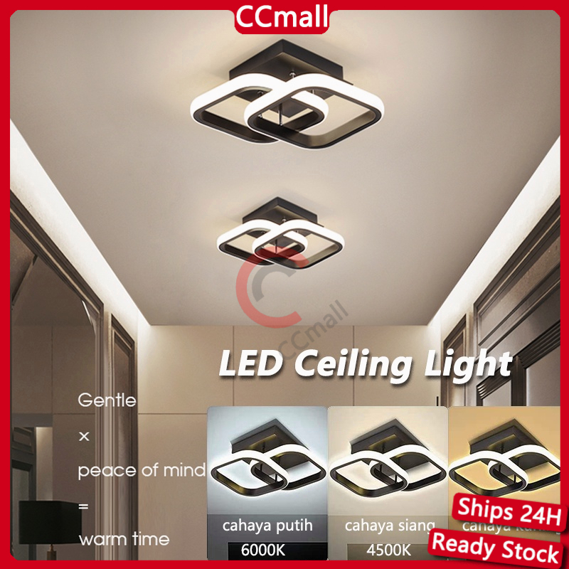 3 Color LED Ceiling Light Pendant Light Modern Minimalist Chandelier ...