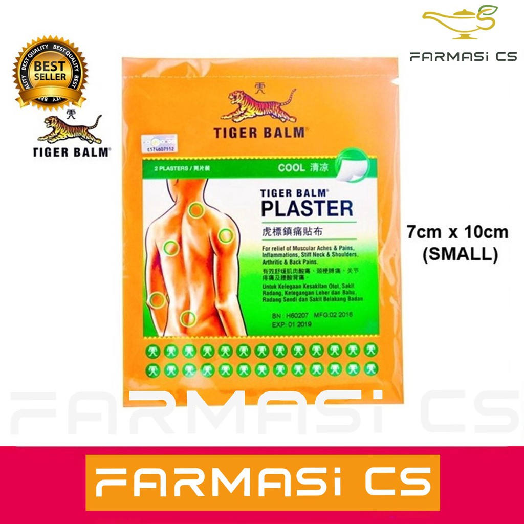 Tiger Balm Plaster Cool 2 pcs (7cm x 10cm) SMALL EXP:07/2026 [ For ...