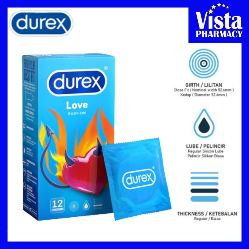 [Exp: 05/2029] Durex Love Condoms 3's / 12's | Shopee Malaysia