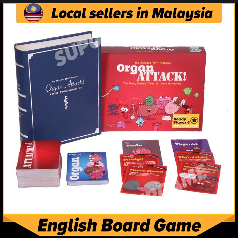 English Version Board Game Organ ATTACK! Party Game Gifts | Shopee Malaysia
