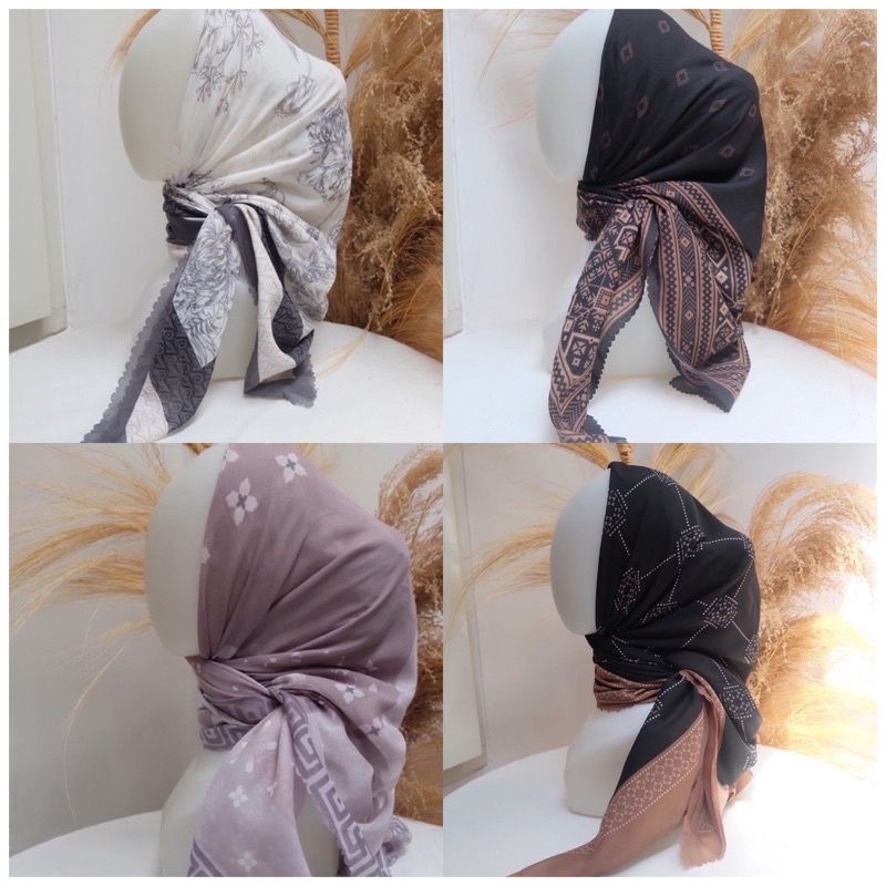 Rectangular voal hijab/printing voal/motif voal/motif motif/motif voal ...