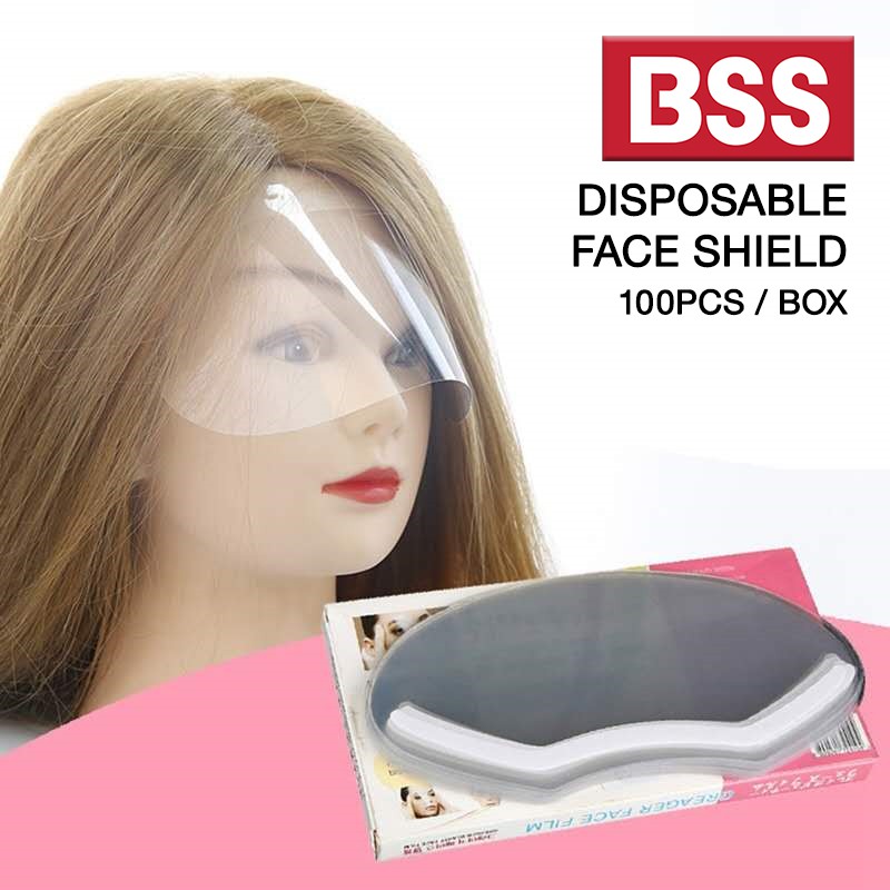 BSS DISPOSABLE FACE SHIELD 100PCS [ 𝐑𝐄𝐀𝐃𝐘 𝐒𝐓𝐎𝐂𝐊 ] | Shopee Malaysia