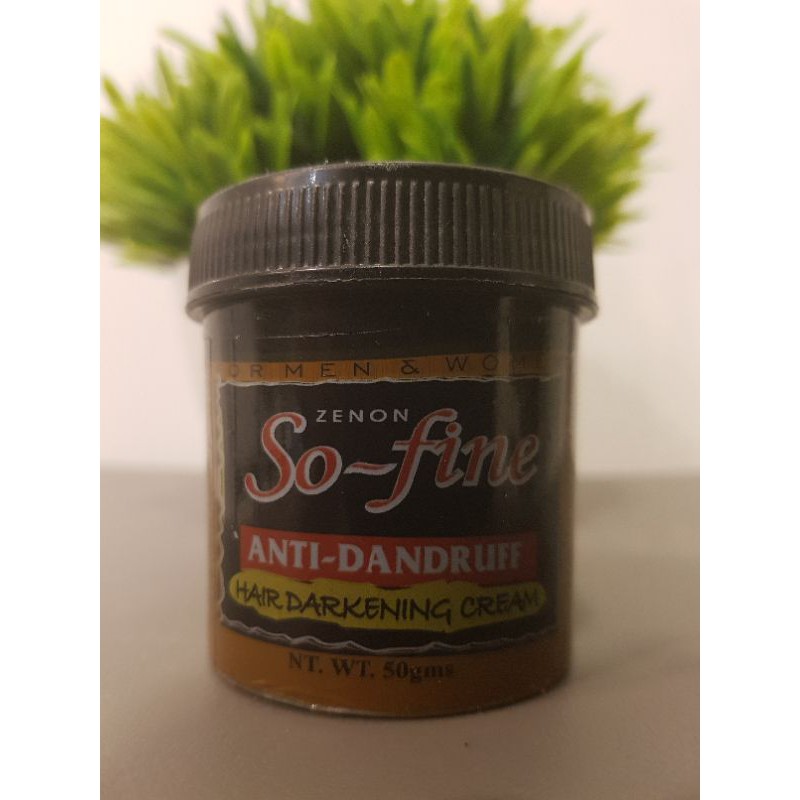 Zenon So-fine Anti-Dandruff Hair Darkening Cream 100gms | Shopee Malaysia