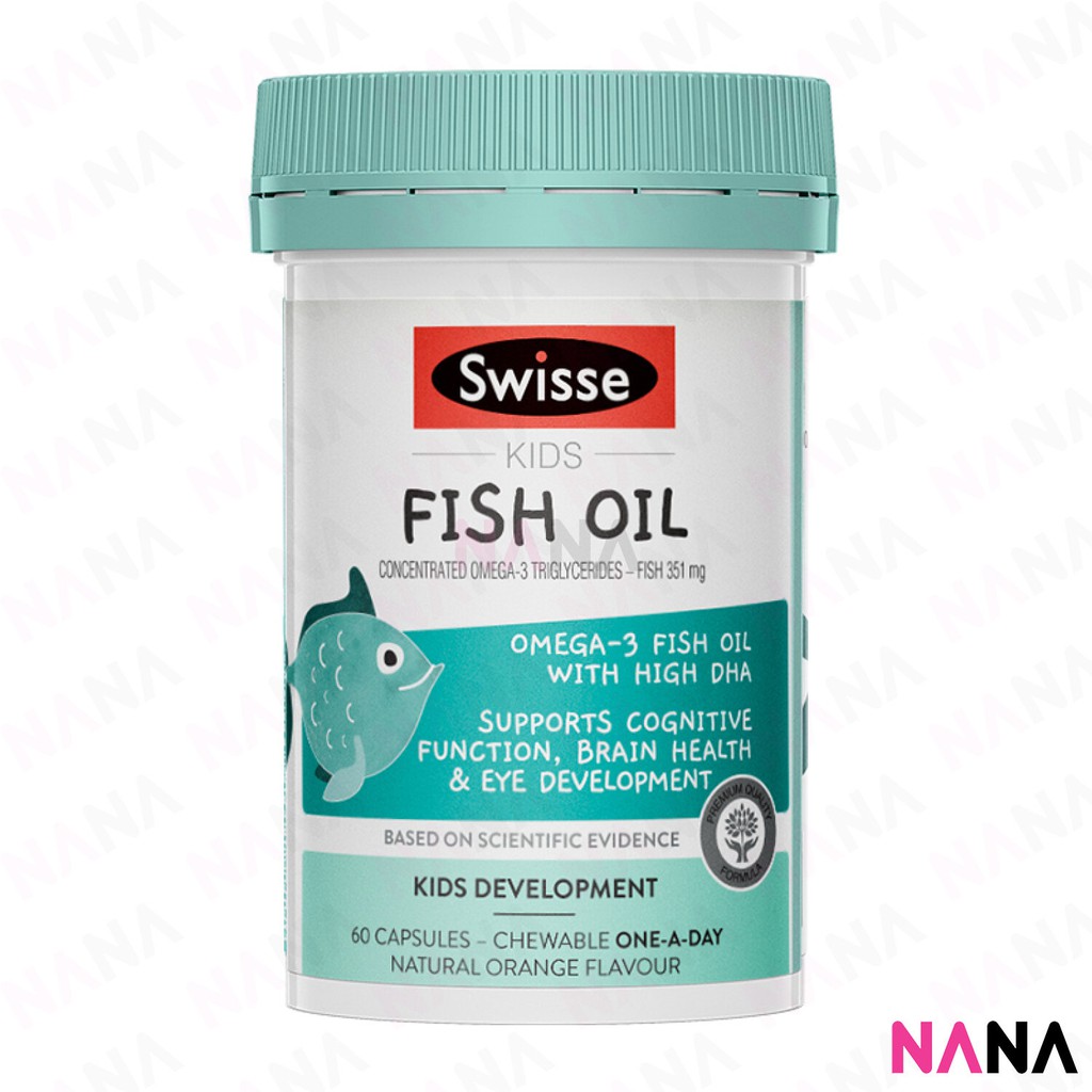 Swisse Kids Fish Oil 60 Capsules (Omega-3 & DHA) (EXP:10 2027) | Shopee ...