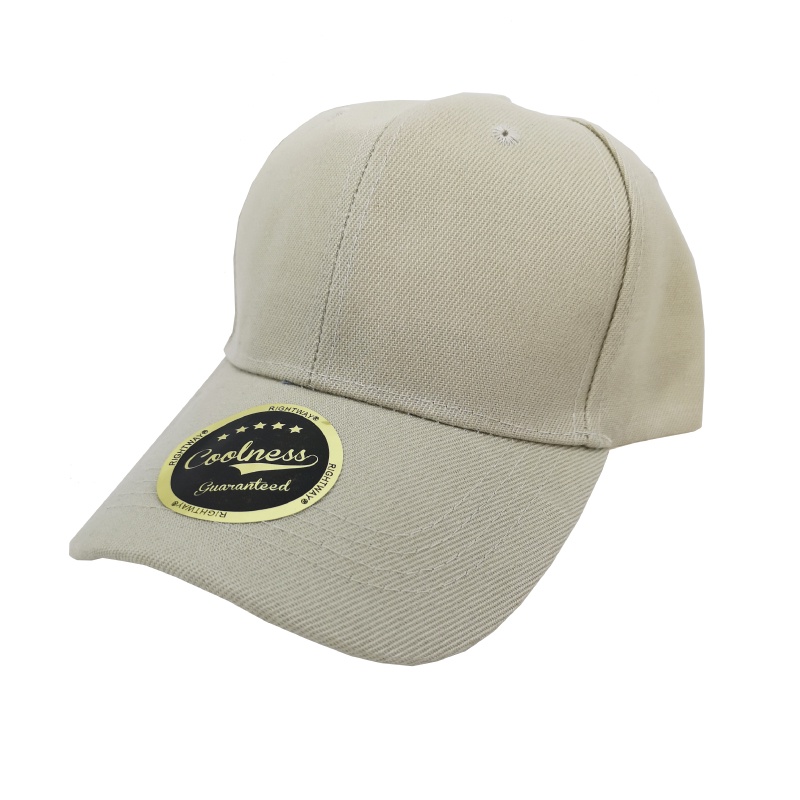 RIGHTWAY Adult Premium Thick Plain Acrylic Twill Baseball Cap H6 ...