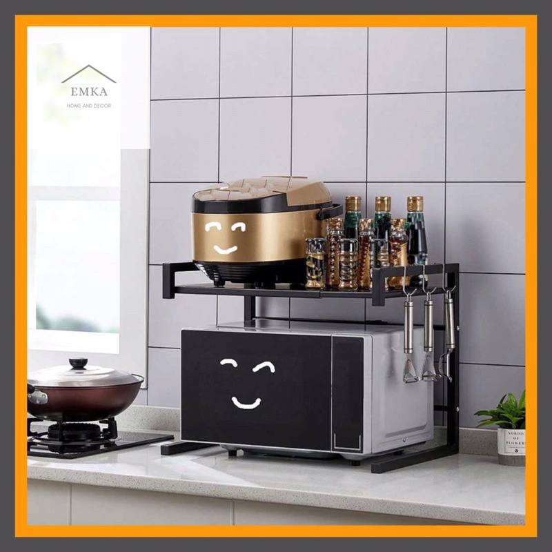 Stainless Plate Rack 2 Stacking Kitchen Equipment 2 Tier Black ...