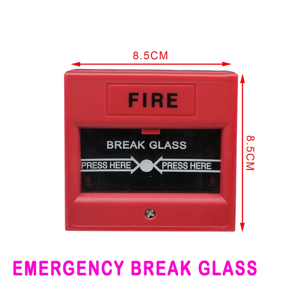 EMERGENCY BREAK GLASS FIRE EXIT ESCAPE SECURITY | Shopee Malaysia