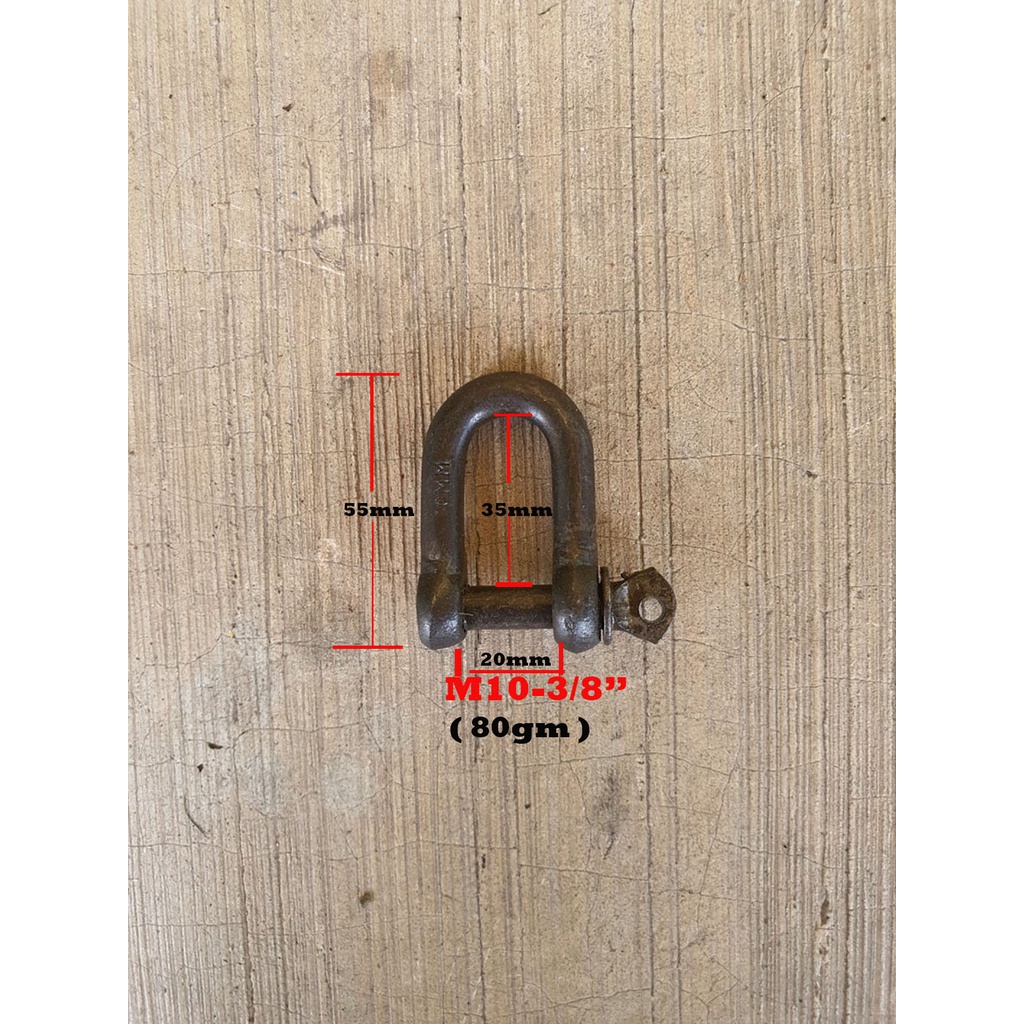 MILL STEEL BLACK D SHACKLE ( M10,M12,M16,M20,M22,M24 ) | Shopee Malaysia