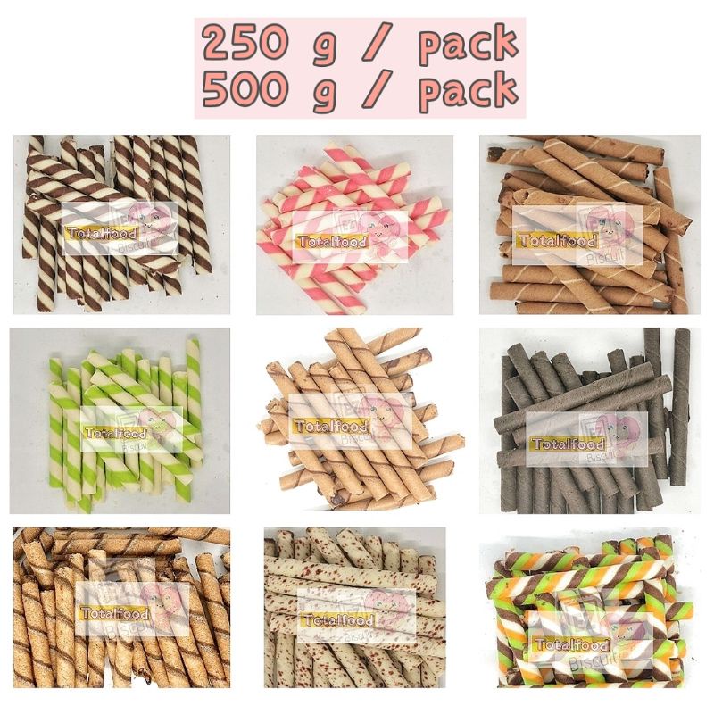 【250g /500g】Wafer Roll Stick Biskut Timbang Halal [Zebra Premium Black ...