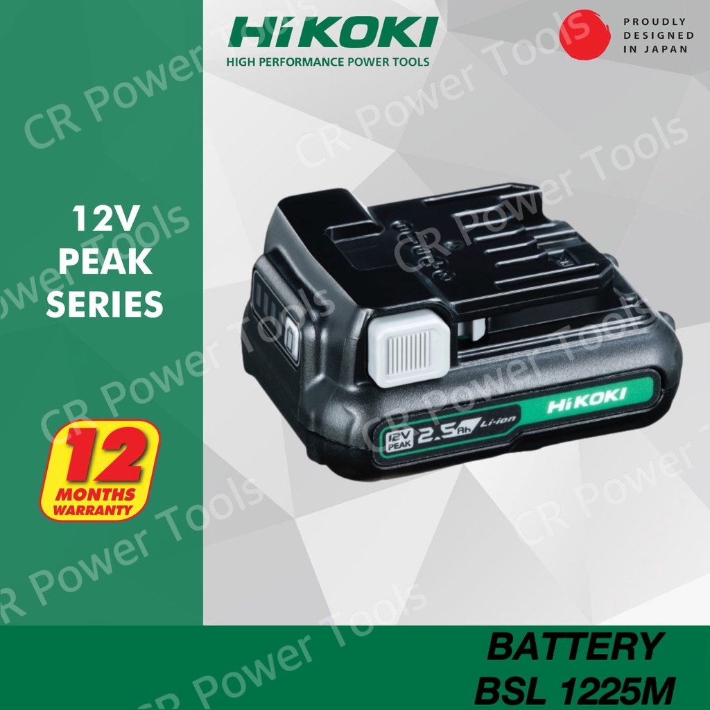 HIKOKI HITACHI 12V BATTERY WH12DD DH12DD DV12DD BSL1225M BSL1240M ...