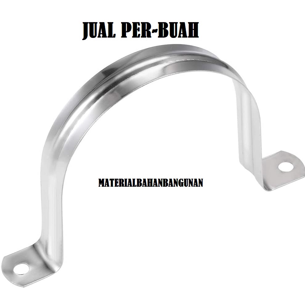 Perbuah Clamps Omega M 63 Stainless Steel Wall Pipe Holder Clamps ...