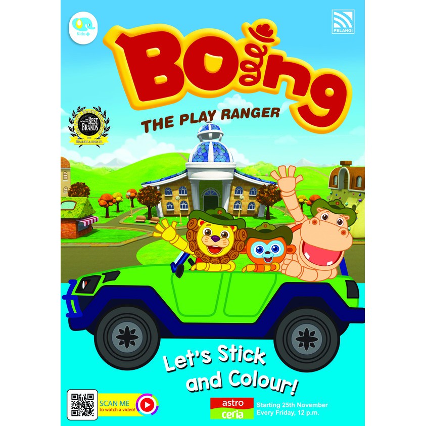 Pelangibooks Boing The Play Ranger Let's Stick & Colour! | Shopee Malaysia