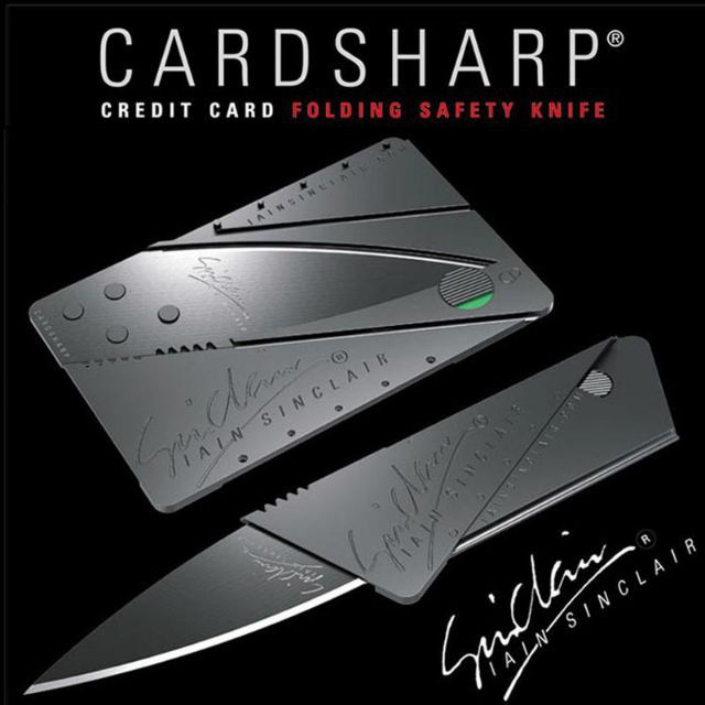 Sinclair CardSharp Ultra Thin Multipurpose Folding Safety Knife Credit ...