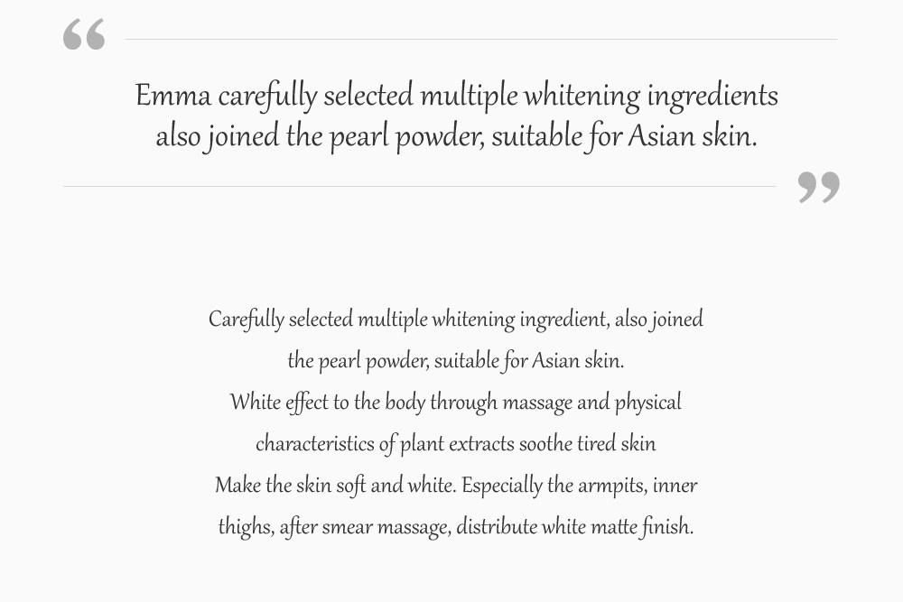 【100% Authentic】Emma1997 Pearl Brightening Body Cream 450ml Whitening Lotion Krim Badan 珍珠粉美白霜 ...