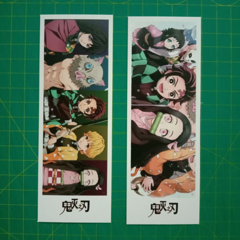 ANIME 2pcs/set Bookmark Kimetsu no Yaiba Demon Slayer Nezuko zenitsu ...