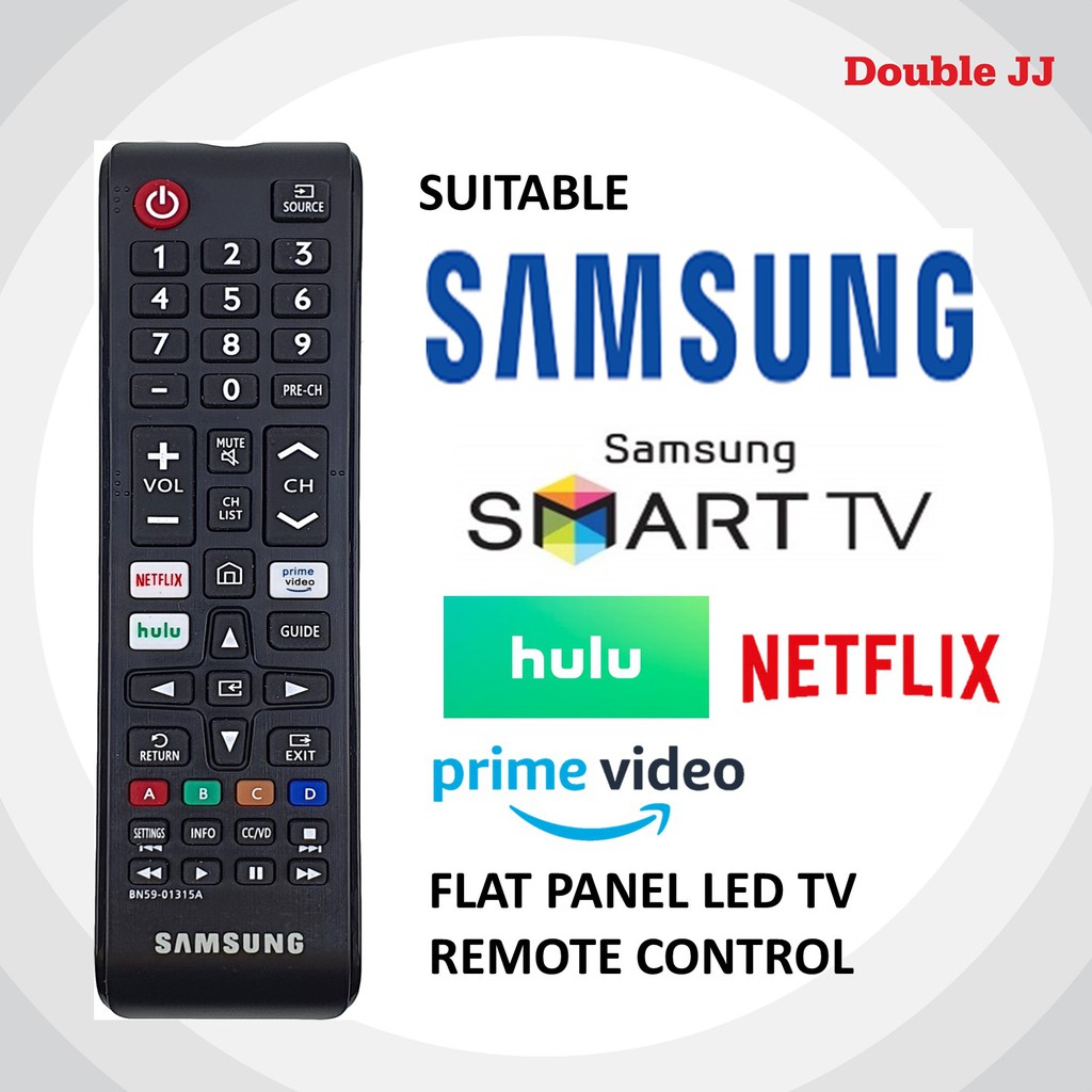 Samsung/BN59-01315A/LCD/LED Smart TV Remote Control Netflix Prime Video Hulu Video Replacement ...