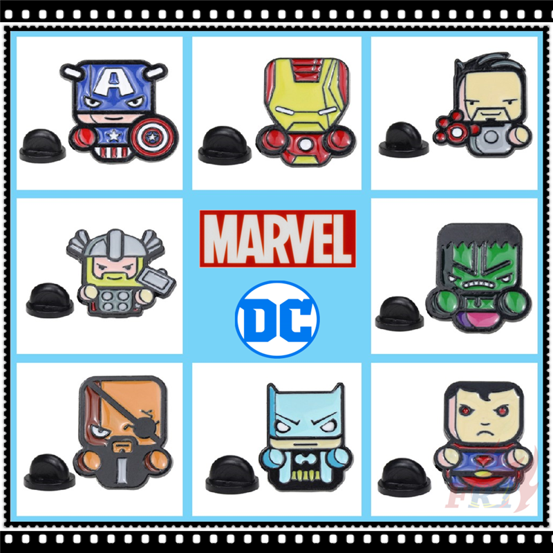 Marvel & DC - Superheroes Brooches ★ 1Pc Iron Man / Captain America ...