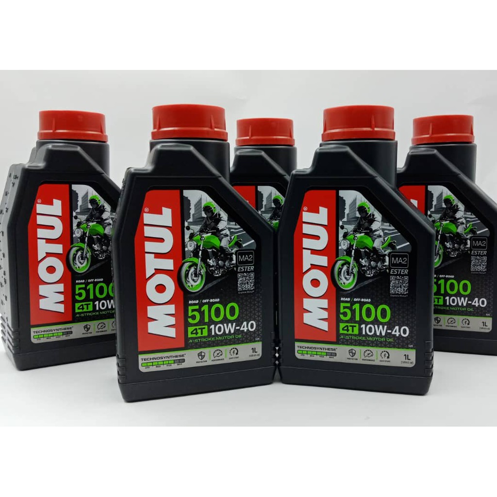 MOTUL 5100 10W40/15W50/10W50 4T OIL 1L 100% ORIGINAL France( New ...