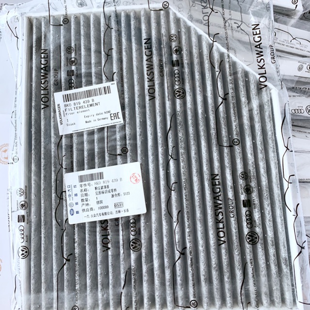 ORIGINAL AUDI VOLKSWAGEN AC AIRCOND CHARCOAL FILTER | Shopee Malaysia